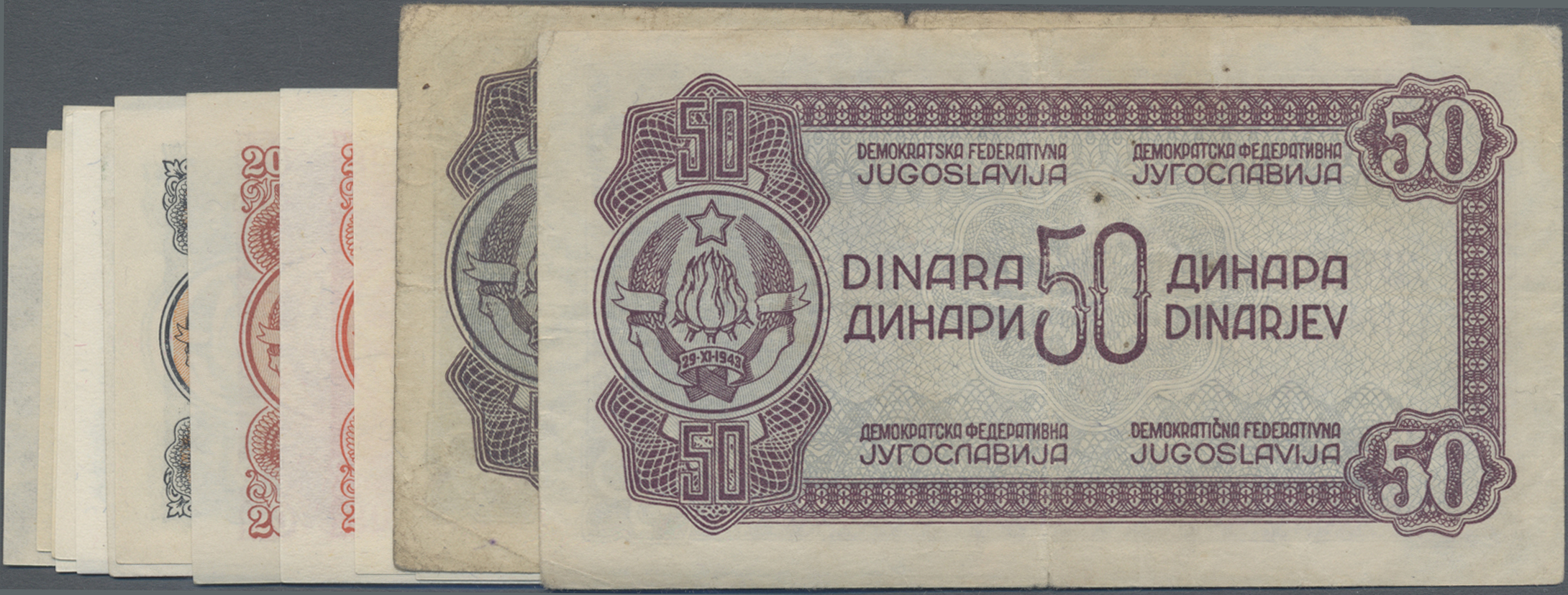 Stamp Auction Yugoslavia Jugoslavien Banknoten Sale 47 Banknotes
