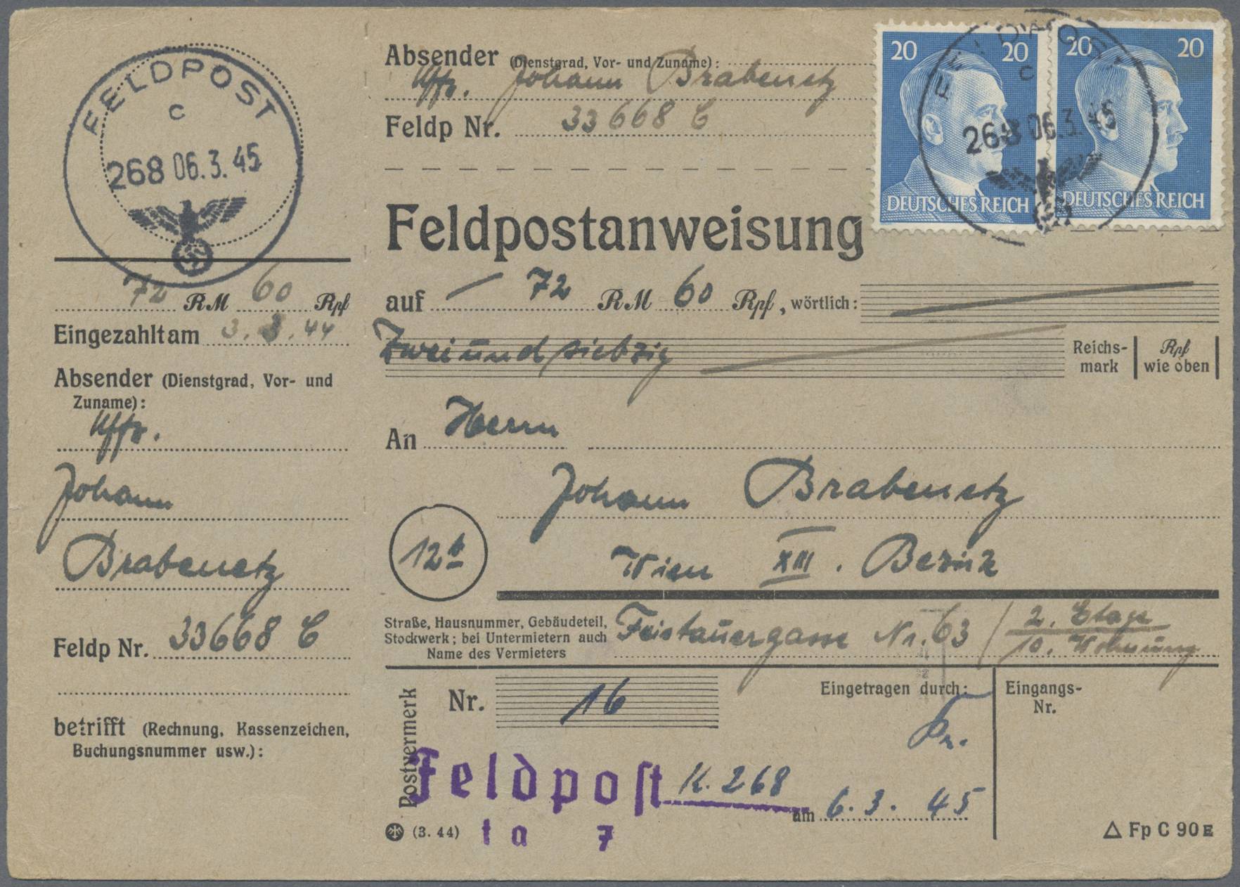 Stamp Auction - feldpost 2. weltkrieg - Auction #40 Germany, Picture ...