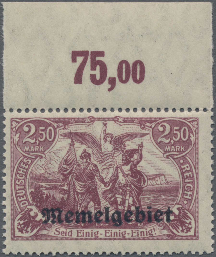 Stamp Auction - Memel - 53rd AUCTION - Day 3 Germany, lot 3986