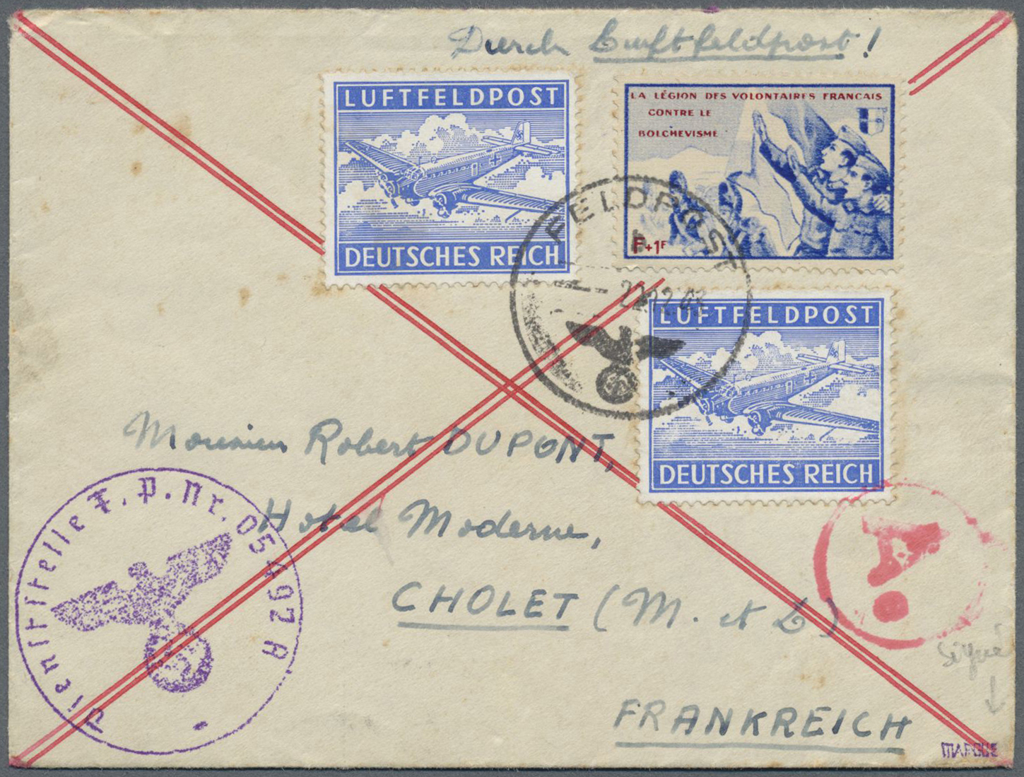 Stamp Auction - Dt. Besetzung II WK - Frankreich - Privatausgaben ...