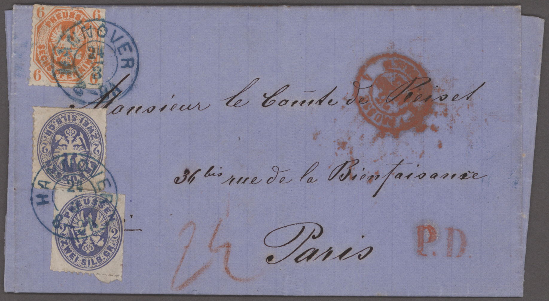 Stamp Auction - Preußen - Marken und Briefe - 57th AUCTION - Day 5, lot ...