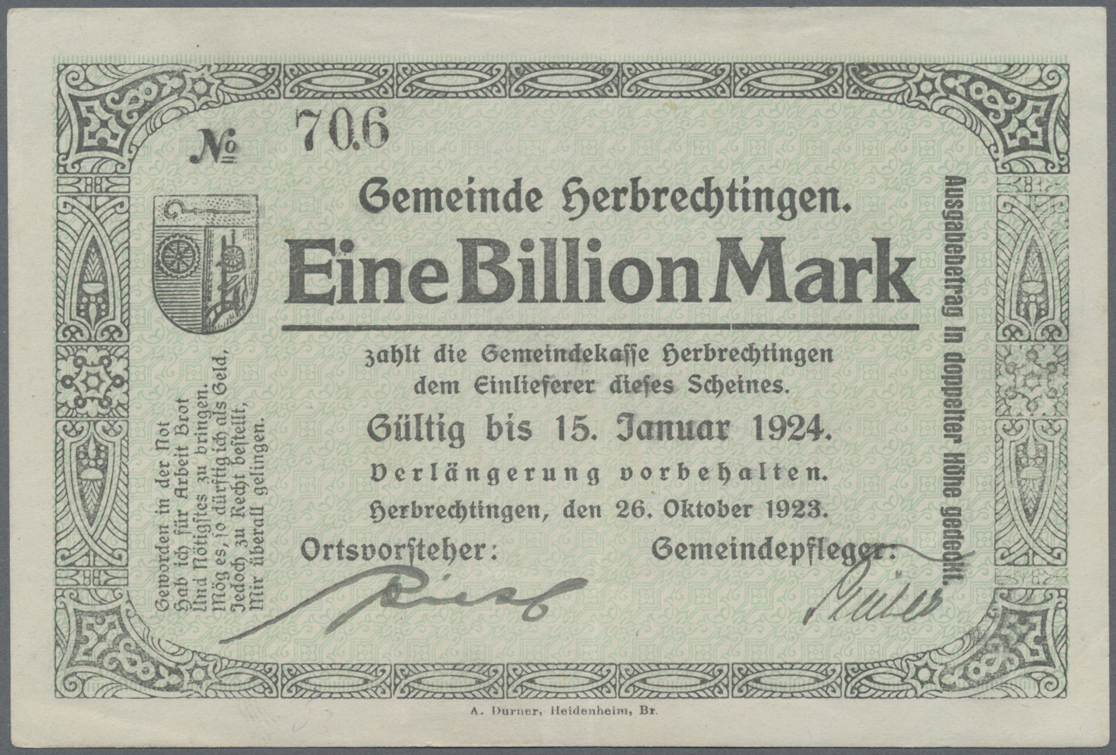 Stamp Auction - Deutschland - Notgeld | Banknoten - Sale #46 Banknotes ...