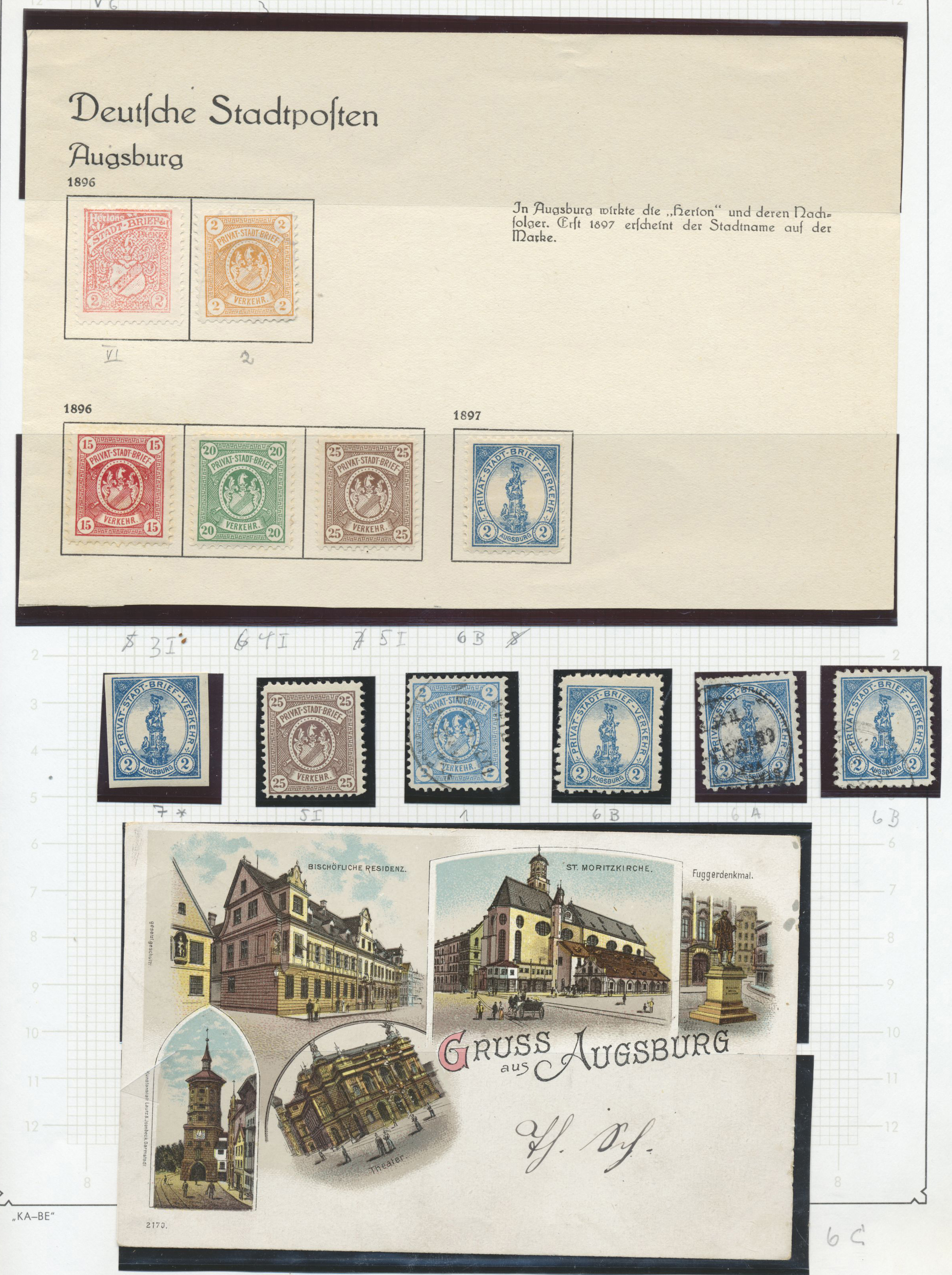 Stamp Auction - Deutsches Reich - Privatpost (Stadtpost) - Auction #40 ...