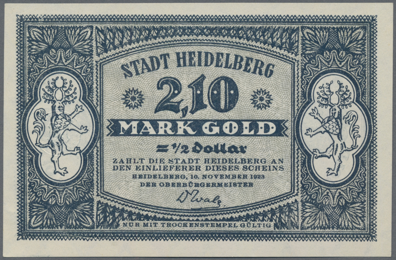 Stamp Auction - Deutschland - Notgeld - Baden | Banknoten - Sale #46 ...