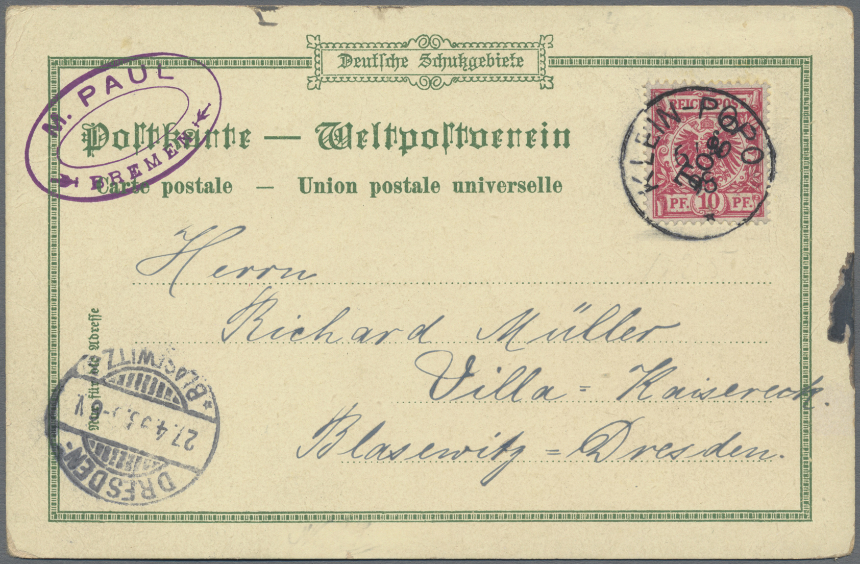 Deutsche Kolonien - Kamerun - Besonderheiten Stamp Auctions