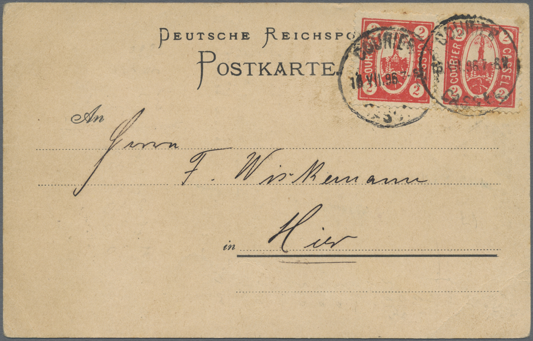 Stamp Auction - Deutsches Reich - Privatpost (Stadtpost) - 50th Auction ...
