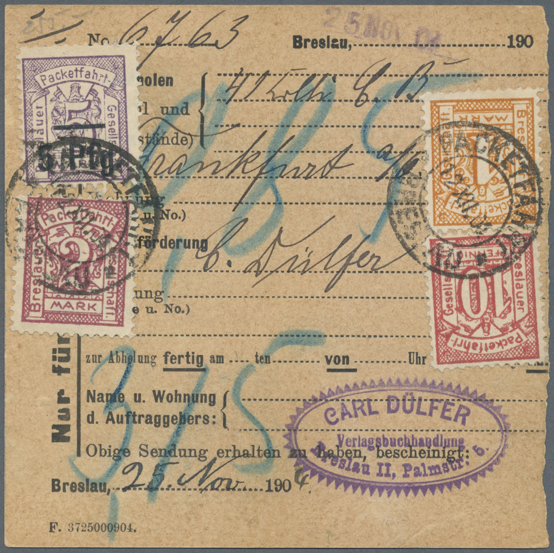 Stamp Auction - Deutsches Reich - Privatpost (Stadtpost) - Sale #47 ...