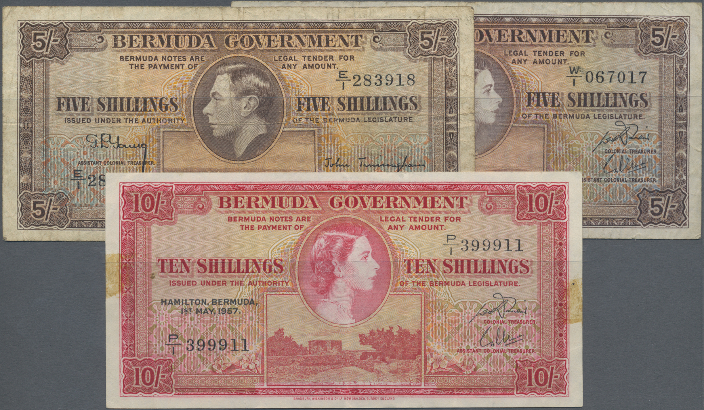 Stamp Auction - Bermuda | Banknoten - Sale #45 Banknotes Worldwide ...