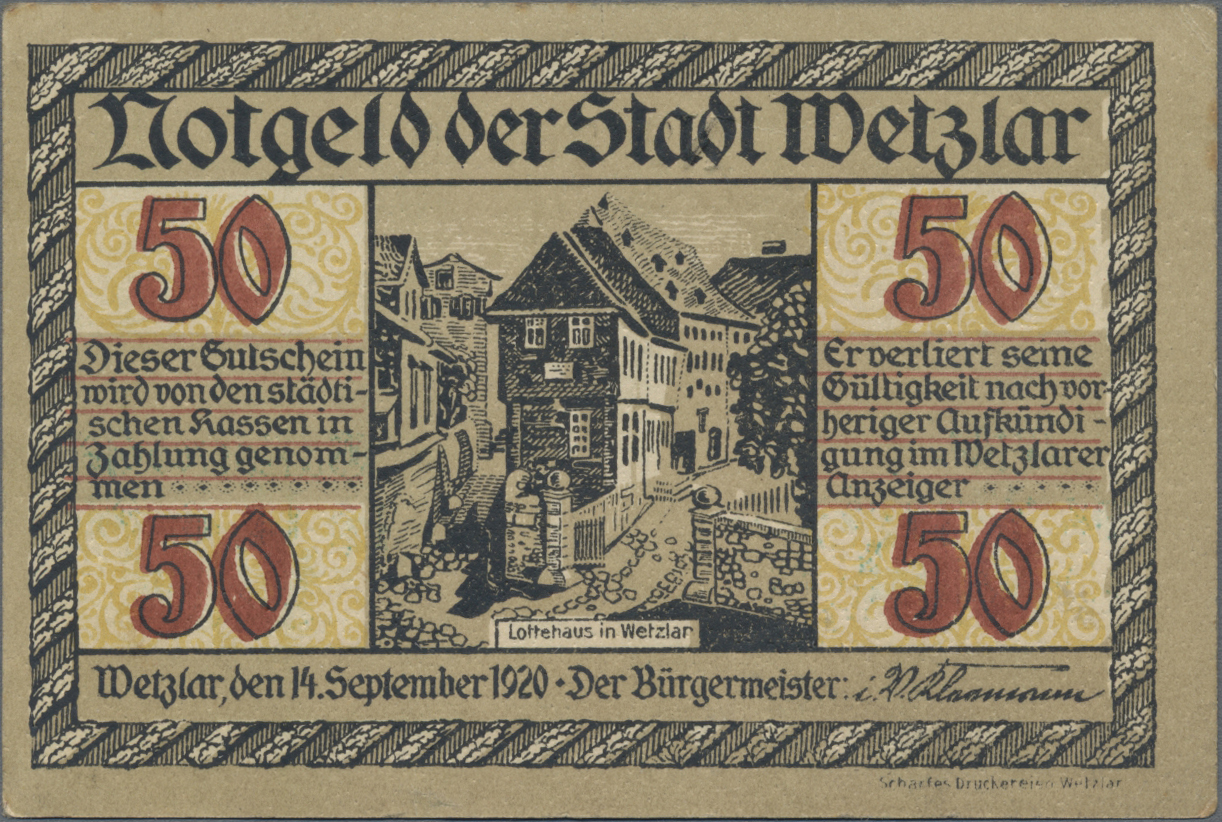 Stamp Auction - Deutschland - Notgeld - Hessen | Banknoten - 54th ...