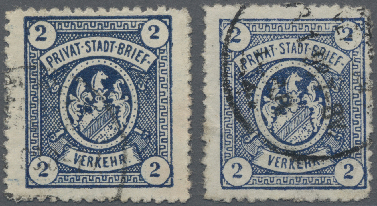 Stamp Auction - Deutsches Reich - Privatpost (Stadtpost) - 57th AUCTION ...
