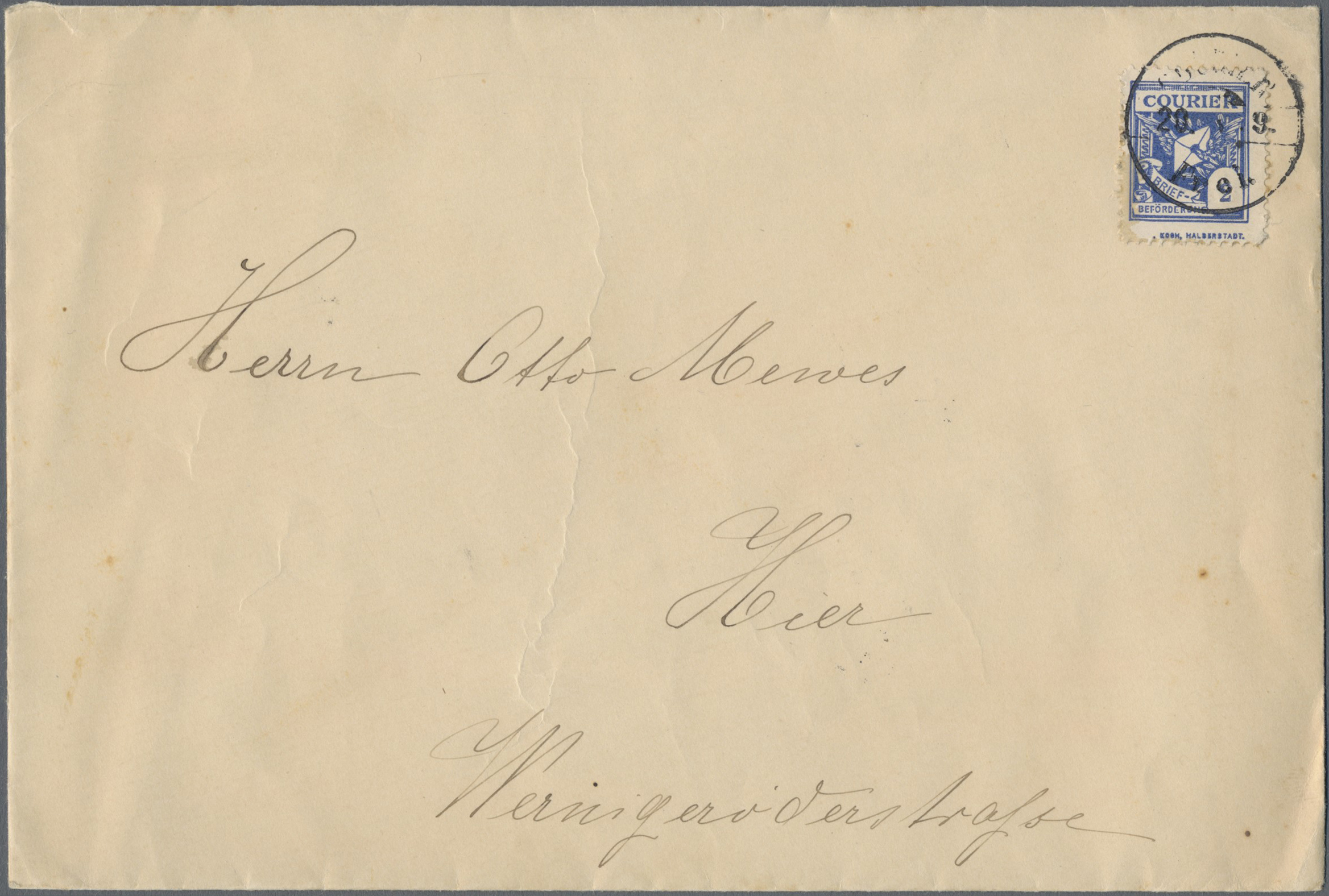 Stamp Auction - Deutsches Reich - Privatpost (Stadtpost) - 57th AUCTION ...