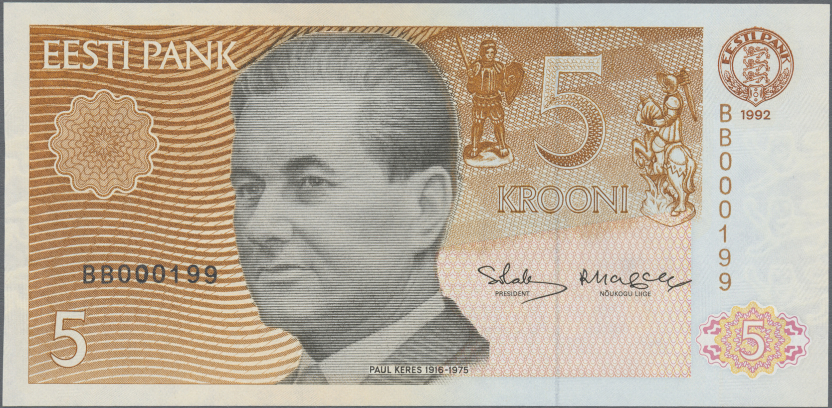 Stamp Auction - Estonia / Estland | Banknoten - Sale #43 Bank notes ...