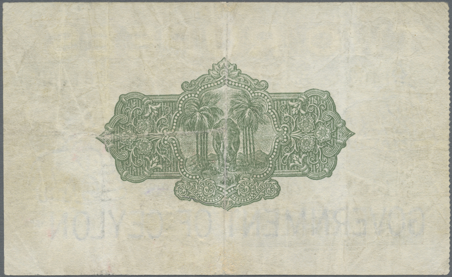Stamp Auction - Ceylon | Banknoten - Sale #43 Bank notes, Day 1 , lot 1222