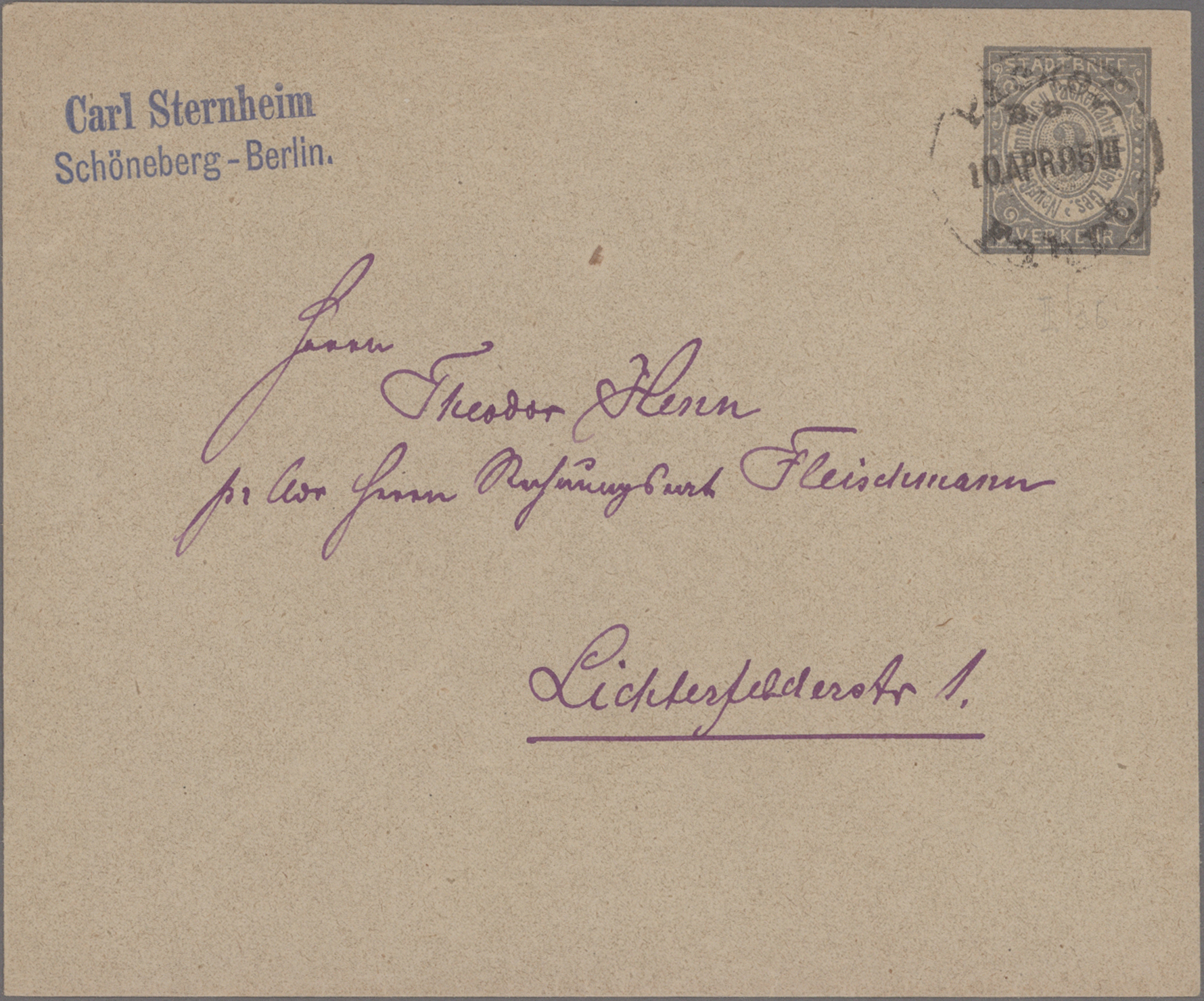 Stamp Auction - Deutsches Reich - Privatpost (Stadtpost) - 53rd AUCTION ...