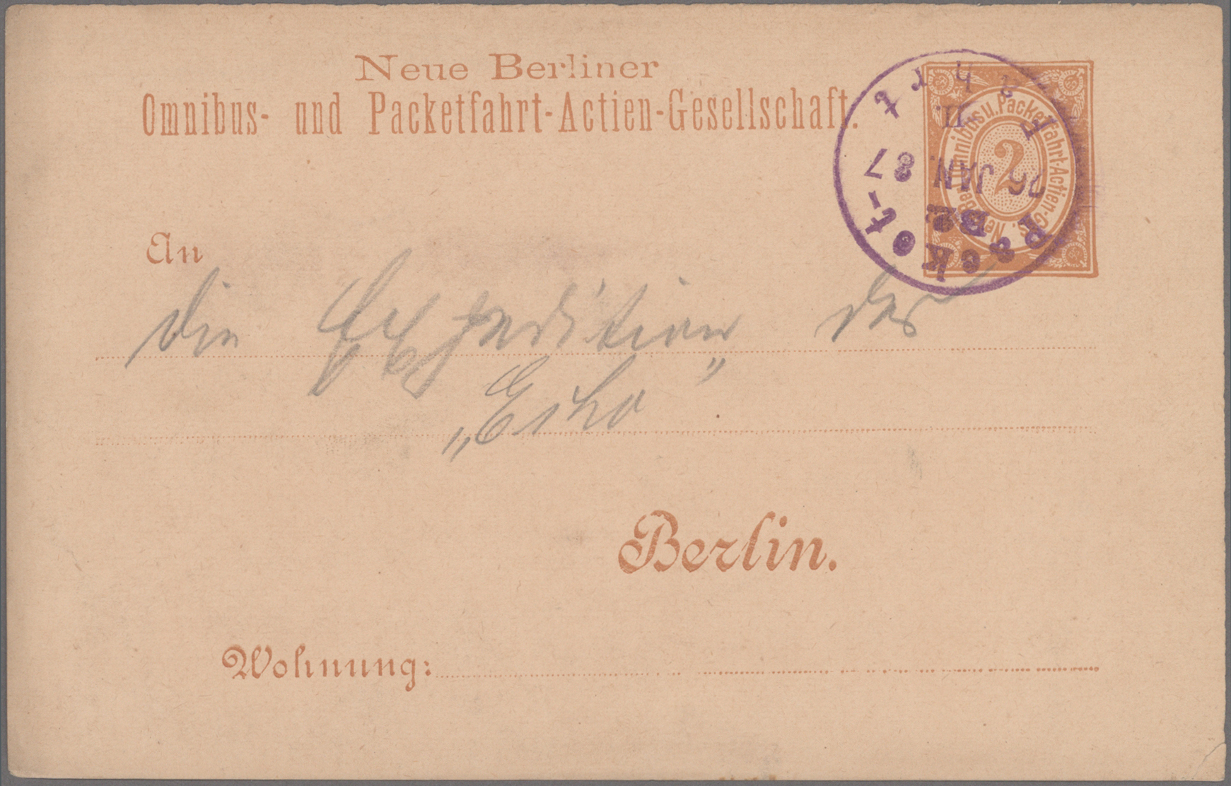 Stamp Auction - Deutsches Reich - Privatpost (Stadtpost) - 53rd AUCTION ...