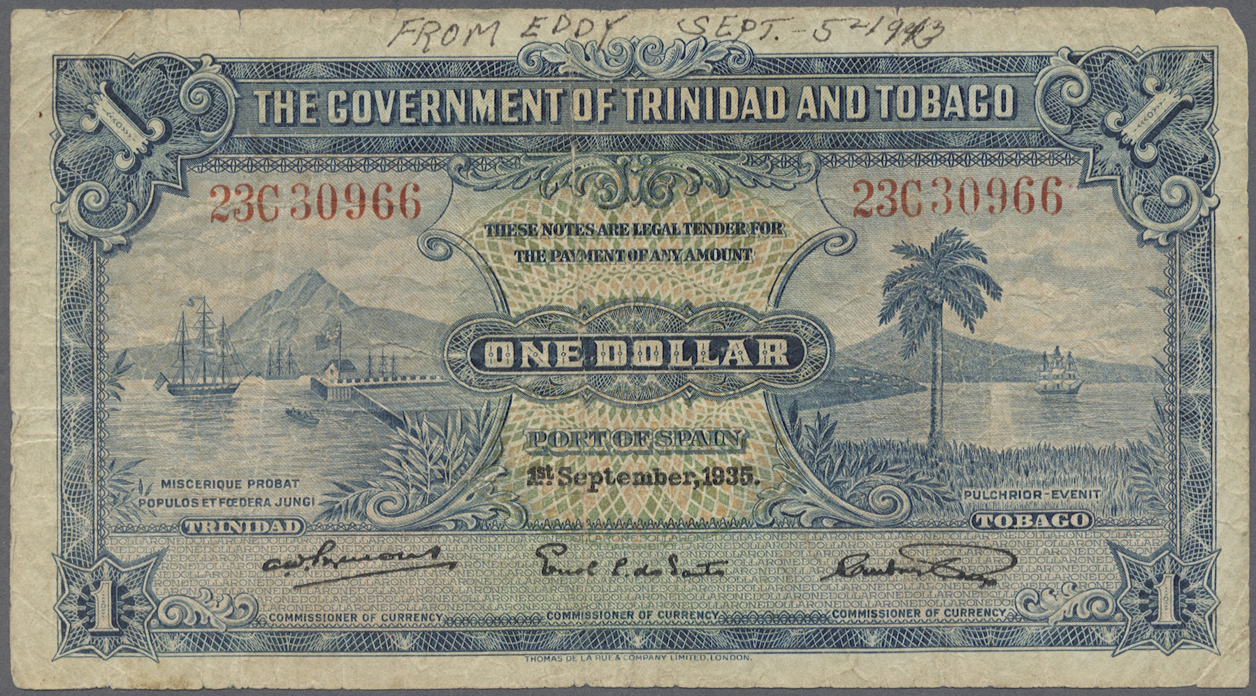 Trinidad & Tobago | Banknoten Stamp Auctions