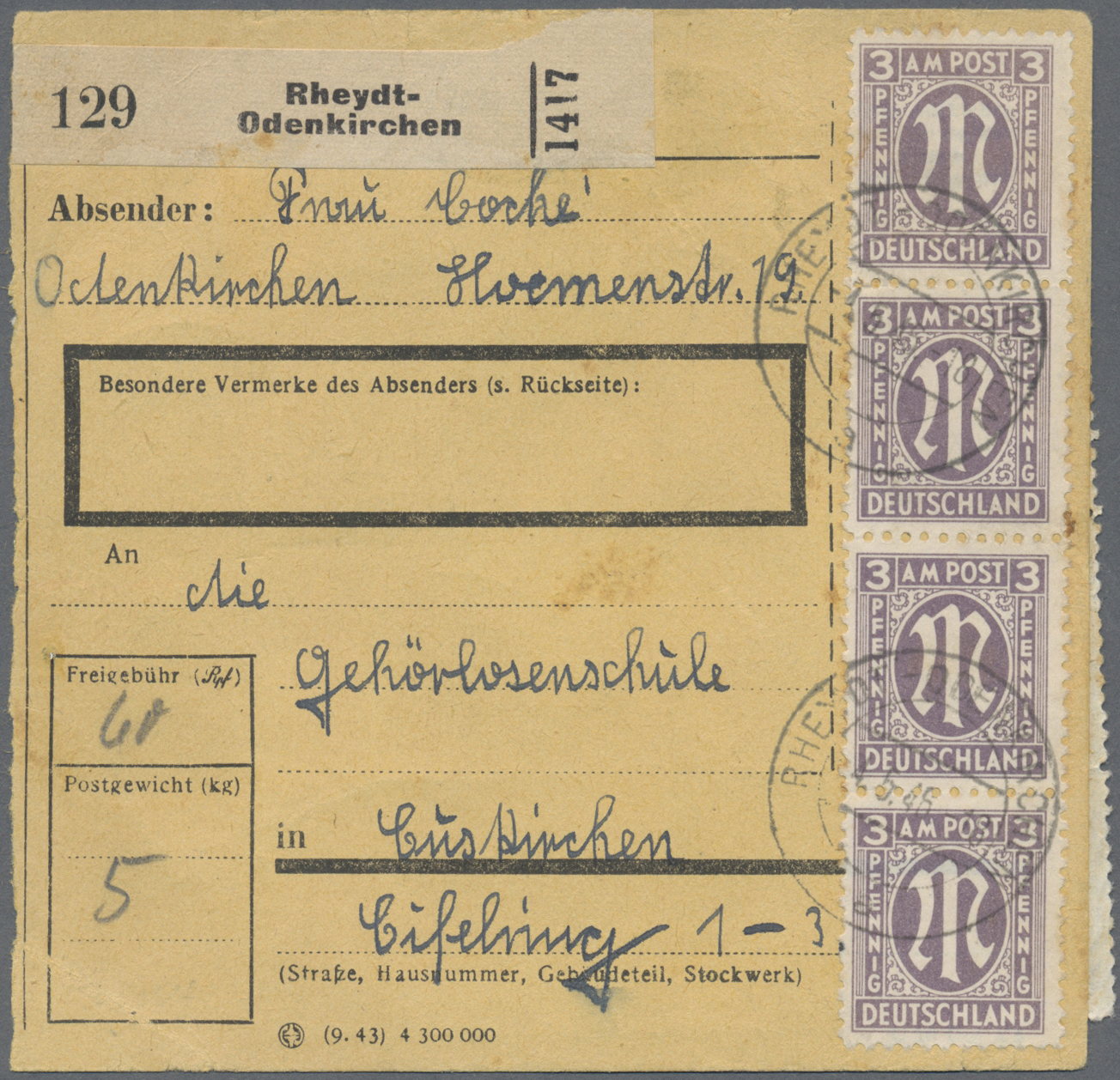 Stamp Auction - bizone - Single lots Germany + Picture Postcards ...